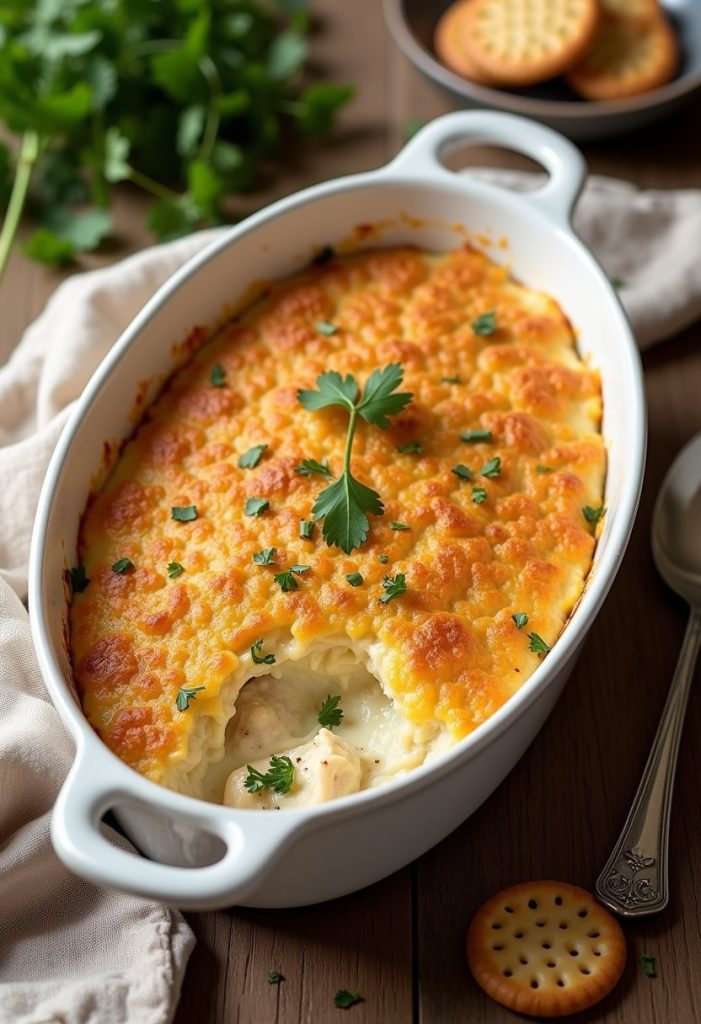 Paula Deen Chicken Casserole with Ritz Crackers – PlatterJoy